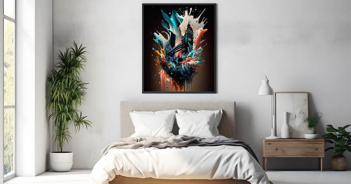 Tower Bridge Graffiti Art Poster - Vikingviews